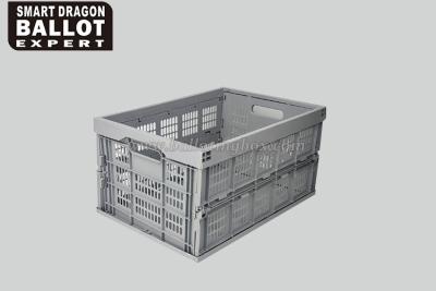 Cina Scatole di stoccaggio di plastica accatastabili per il negozio di alimentari grigio/blu/rosso in vendita