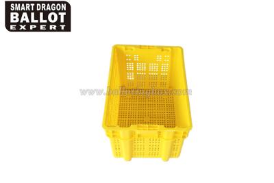 Cina Scatola di stoccaggio di plastica di agricoltura di verdure accatastabile/gabbia di plastica pieghevole in vendita