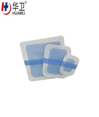 China Het medische gekronkelde flard van het verbruiksgoederen12.5*12.5 cm Geavanceerde Hydrogel met zelfklevende grens Te koop