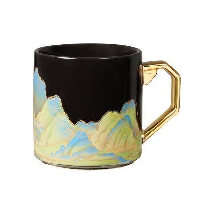 Chine Une tasse de café peinte à la main et changeant de couleur pour décorer les cadeaux à vendre