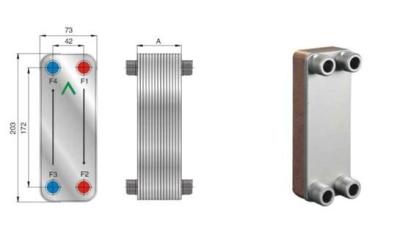 China Heat Exchanger Manufacturer Condenser Stainless Steel for Small Copper Welded Heat Exchanger for sale