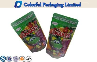 China 100g ritssluitings hoogste Resealable Tribune op Zakken voor Snack/koekjes Te koop