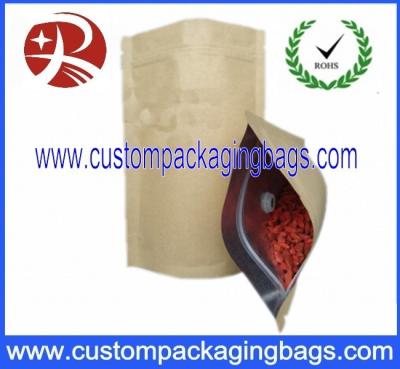 Cina Borsa di caffè della carta kraft del di alluminio di Brown e serratura dello zip del sacchetto di Sealabe in vendita