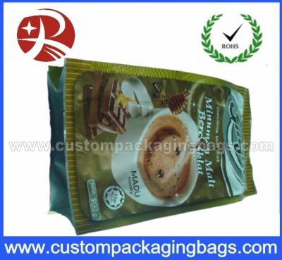 Cina L'imballaggio di plastica del caffè del rinforzo del lato della stagnola/chicco di caffè insacca impermeabile in vendita