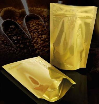 Cina Borsa di caffè metallizzata della chiusura lampo che imballa a prova d'umidità riciclato giallo con la valvola in vendita