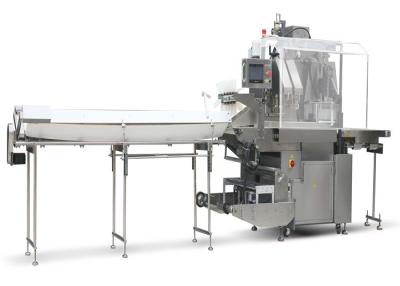 China Máquina de embalagem horizontal vegetal do envoltório do fluxo da couve com velocidade de 45 PCS/minuto à venda