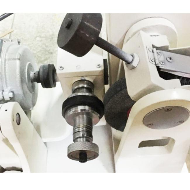UP-1008 Akron abrasion tester specimen clamping shaft and load weight assembly