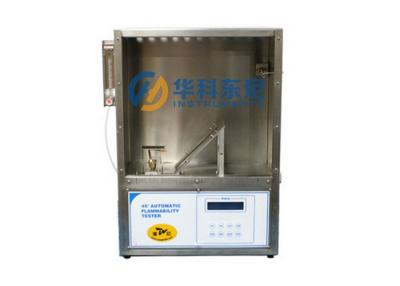 China Elektronische automatische 45 Grad-Entflammbarkeits-Textilprüfungs-Maschinerie zu verkaufen