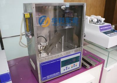China Elektronische automatische 45 Grad-Entflammbarkeits-Textilprüfungs-Maschinerie zu verkaufen
