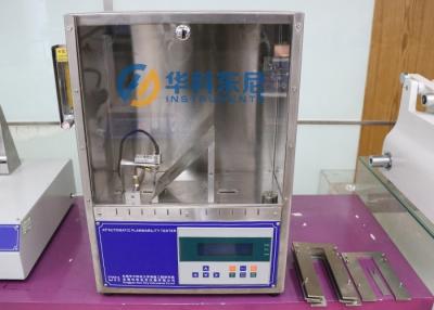 China Elektronische automatische 45 Grad-Entflammbarkeits-Textilprüfungs-Maschinerie zu verkaufen