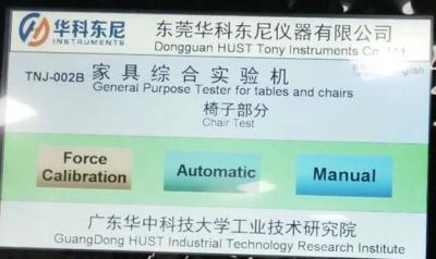 Chine Équipement d'essai de meubles de longévité et de stabilité/machine d'essai de chaise à vendre