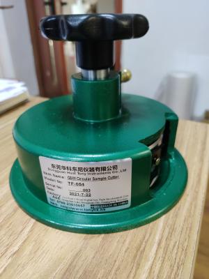 China Cuchillo de corte circular redondo del muestreo de la materia textil del cortador de la muestra de la tela del círculo del manual del G/M en venta