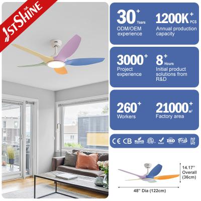 China Control remoto ventilador de techo de 48 pulgadas con 5 cuchillas ruido más bajo y 6 velocidades de elección en venta