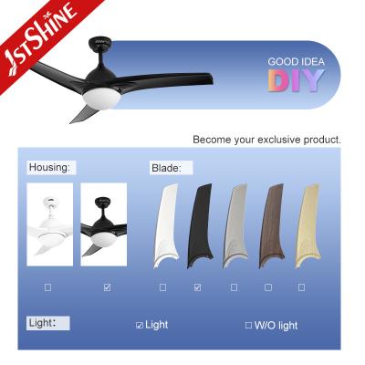 Cina Ventilatore da soffitto di raffreddamento decorativo moderno 35w nessuna velocità di rumore cinque in vendita
