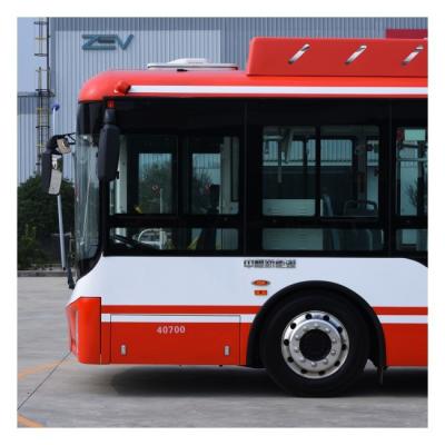 중국 10m 배터리 전기 버스 승객 셔틀 69 Km/H 마일리지 250 킬로미터 판매용