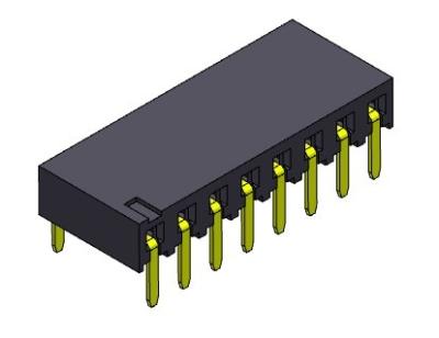 중국 2.54mm Single Row Entry Dip Connector Type 1*2PIN To 1*40PIN H=3.40mm 판매용