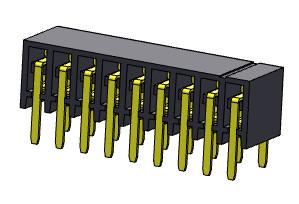 중국 2.00mm PCB Header Connector Female Header Connector 2*2PIN To 2*40PIN 판매용