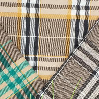 중국 Wholesale Customized Large Plaid School Uniform Fabric 330GSMT 97%SP 3% TR Plaid Fabric 판매용