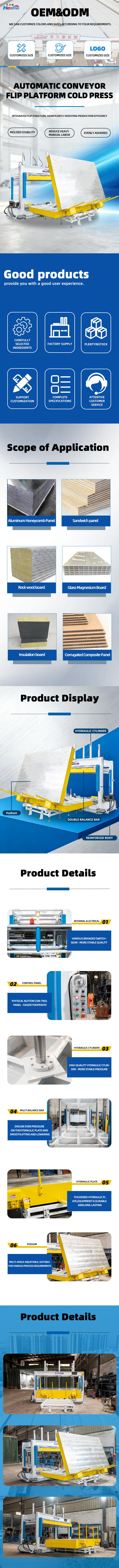 Automatic Transfer Platform Hydraulic Compression Machine in operation