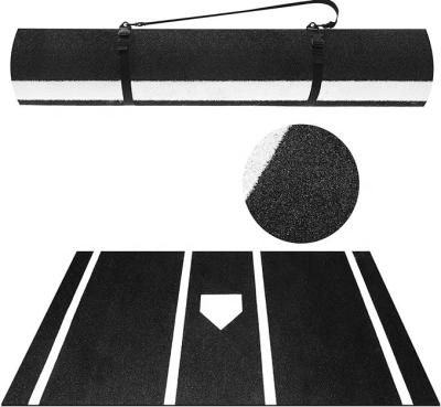 Chine Tapis de battage de baseball non glissant portable de softball intérieur/extérieur avec plaque d'entrée à vendre