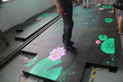 Cina P4.81 dancing interattivo dello schermo dell'interno del pavimento LED che annuncia facilmente manutenzione in vendita