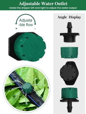 Chine Des gouttières d'irrigation réglables de 1/4 de pouce à barbe anti-obstruction à vendre