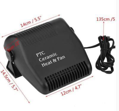 China 150w 12v Mini Portable Car Heaters Electric Black Color Long Working Life for sale