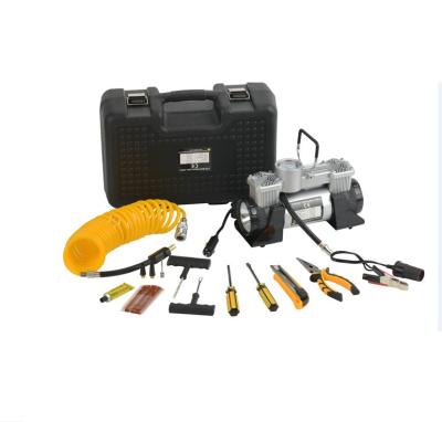 Chine Camion Mini Tire Air Pump couleur noire argentée 180w de C.C de 12 volts avec la lumière à vendre
