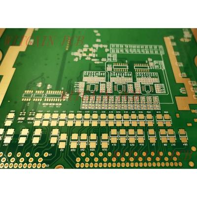 China 18 Schicht-Leiterplatten LED PWB 3 Mil Trace And Space White Silkscreen zu verkaufen