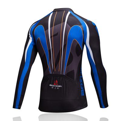 Cina Il pullover di riciclaggio di stampa su ordinazione della sublimazione, il più tardi mette il jersey in cortocircuito di riciclaggio asciutto lungo della bicicletta della manica rapidamente in vendita