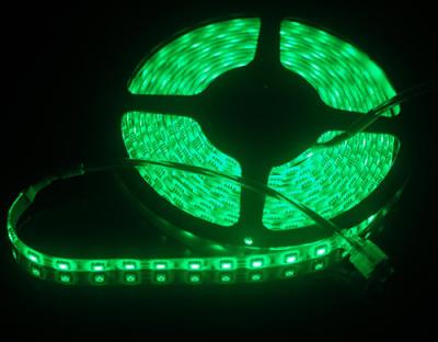 China DC12V/24V 5050 Green color Led Flexible Strip Light for sale