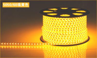 China AC110V/220V 5050 Yellow color Led Flexible Strip Light for sale