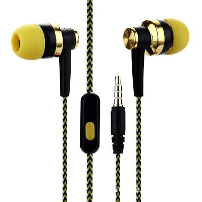 Cina Gioco di sport di musica dell'universale 3.5mm in cuffie legate con corde di Earbuds dell'orecchio con il Mic in vendita