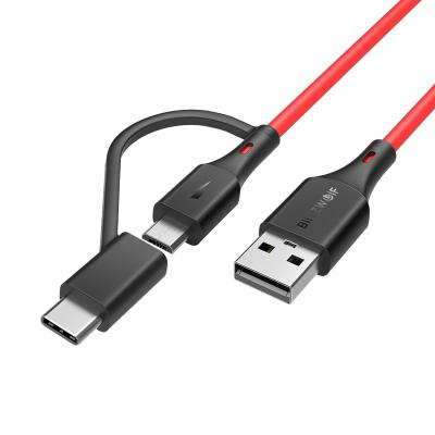 Cina Il cellulare 10cm 3ft 6 piedi 5v 3a 2 in 1 tipo micro Usb di C cabla i cavi su ordine del Usb in vendita