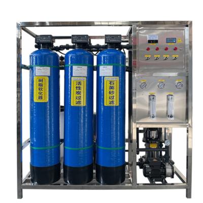 China 1500l/h Auto Cleaning Reverse Osmosis Water Purification System Water Treatment Machinery With Salt Tank for sale