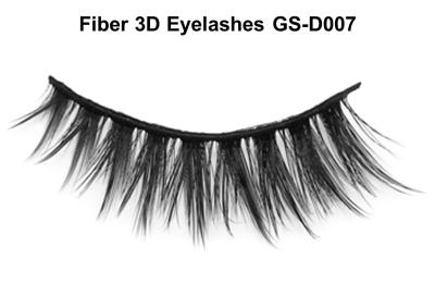 China Reusable 3D Mink Eyelashes Soft Natural Black Imported Fiber Full Hand Made for sale