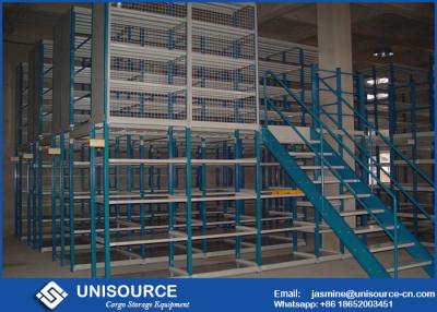 China Los pisos de entresuelo de Warehouse de la estructura de acero, estante llano multi apoyaron el entresuelo en venta