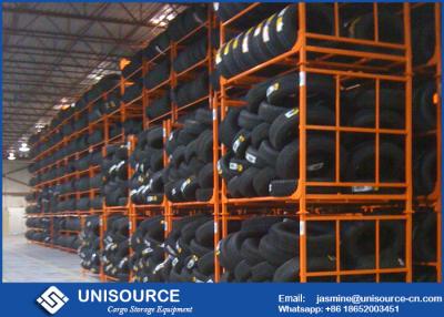 China El neumático plegable de Warehouse de la pila atormenta los estantes de acero del almacenamiento longitud de 600 - 1800 milímetros en venta