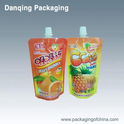中国 doypack は、口の袋、柔軟材包装包む飲料を立てます 販売のため