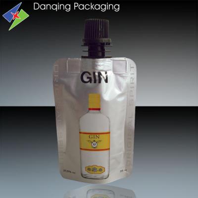 China flexible Verpackung, Aluminiumfolie stehen oben Beutel mit Tülle, Weintasche mit Tülle zu verkaufen