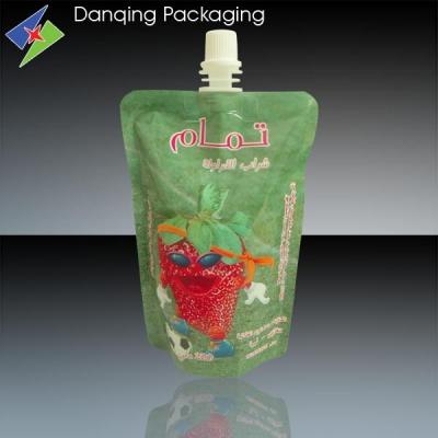 China doypack Beutel, Saft stehen oben Beutel mit Tülle, Imbissverpacken zu verkaufen