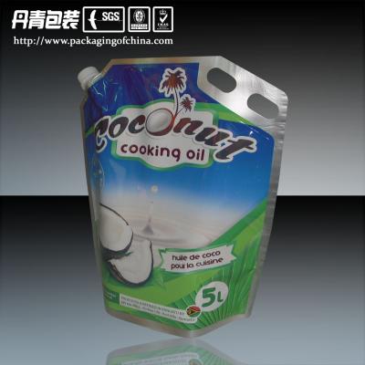 中国 ハンドルによって包む 5L ココナッツ油は角の口、アルミ ホイルが付いている袋を立てます 販売のため