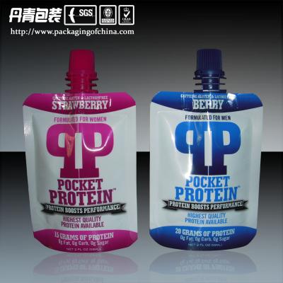 中国 袋をノズルを通して出して下さい、口、ジュースの袋、多彩な印刷された doypack が付いている袋を立てて下さい 販売のため