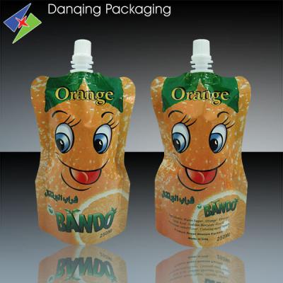 Cina Sacchetto liquido laminato su misura, sacchetto di plastica del supporto del becco per l'imballaggio del succo in vendita