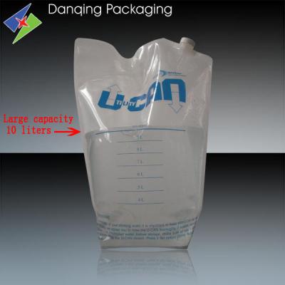 Chine La poche liquide de Doypack de grande capacité, jaillie tiennent des poches avec la fenêtre à vendre