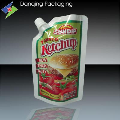 Chine Poches liquides de papier aluminium d'emballage de sauce tomate de poche de Doypack avec le bec à vendre