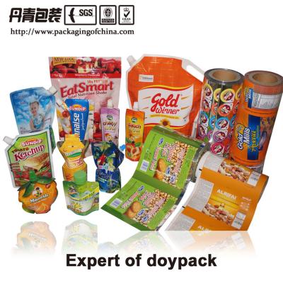Cina Il succo laminato a prova d'umidità/pacchetto liquido sta sui sacchetti con il becco in vendita