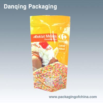 中国 、食糧ジッパー ロックの doypack は包む、チョコレート米再 sealable ジッパーが付いている袋を立てます 販売のため