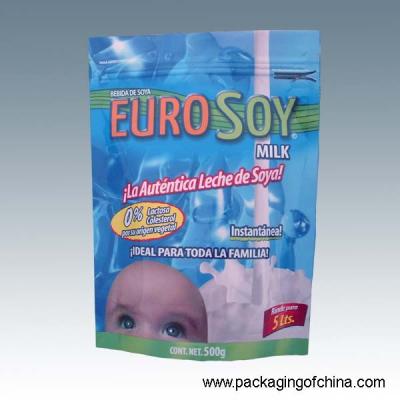 China Modificado para requisitos particulares levántese los bolsos/el bolso de empaquetado Doypack de la bolsa de la cremallera de leche en polvo en venta