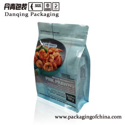 China Malote Ziplock da parte inferior lisa dos sacos de plástico do produto comestível para o empacotamento do marisco à venda